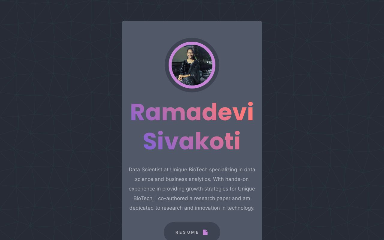 Ramadevi Portfolio Ramadevi Portfolio